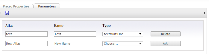 cant insert a marco that alias contains in tinymce